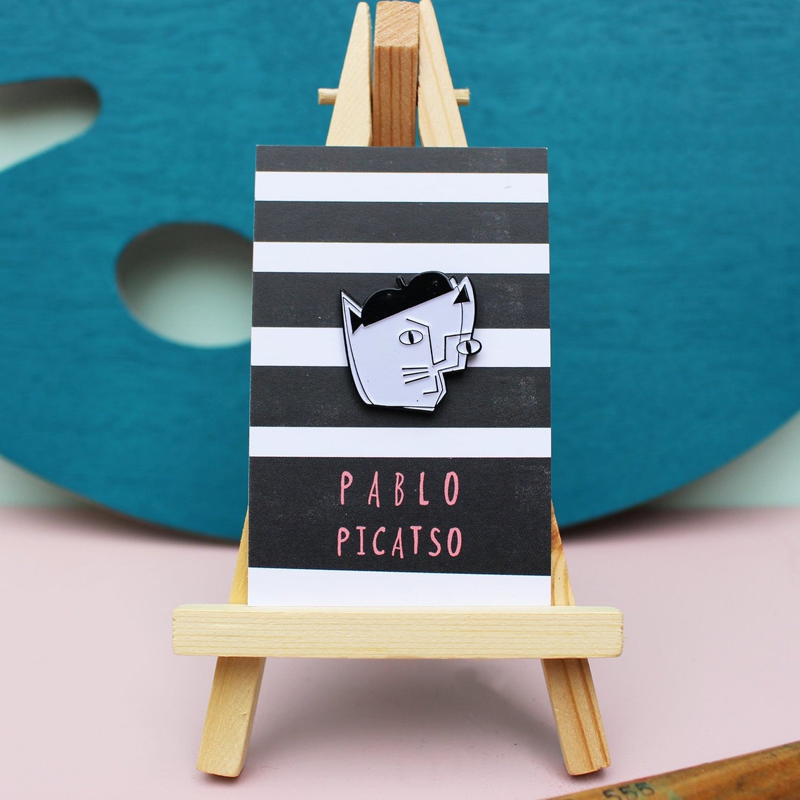 Pablo Picatso Cat Artist Pin - Etsy UK