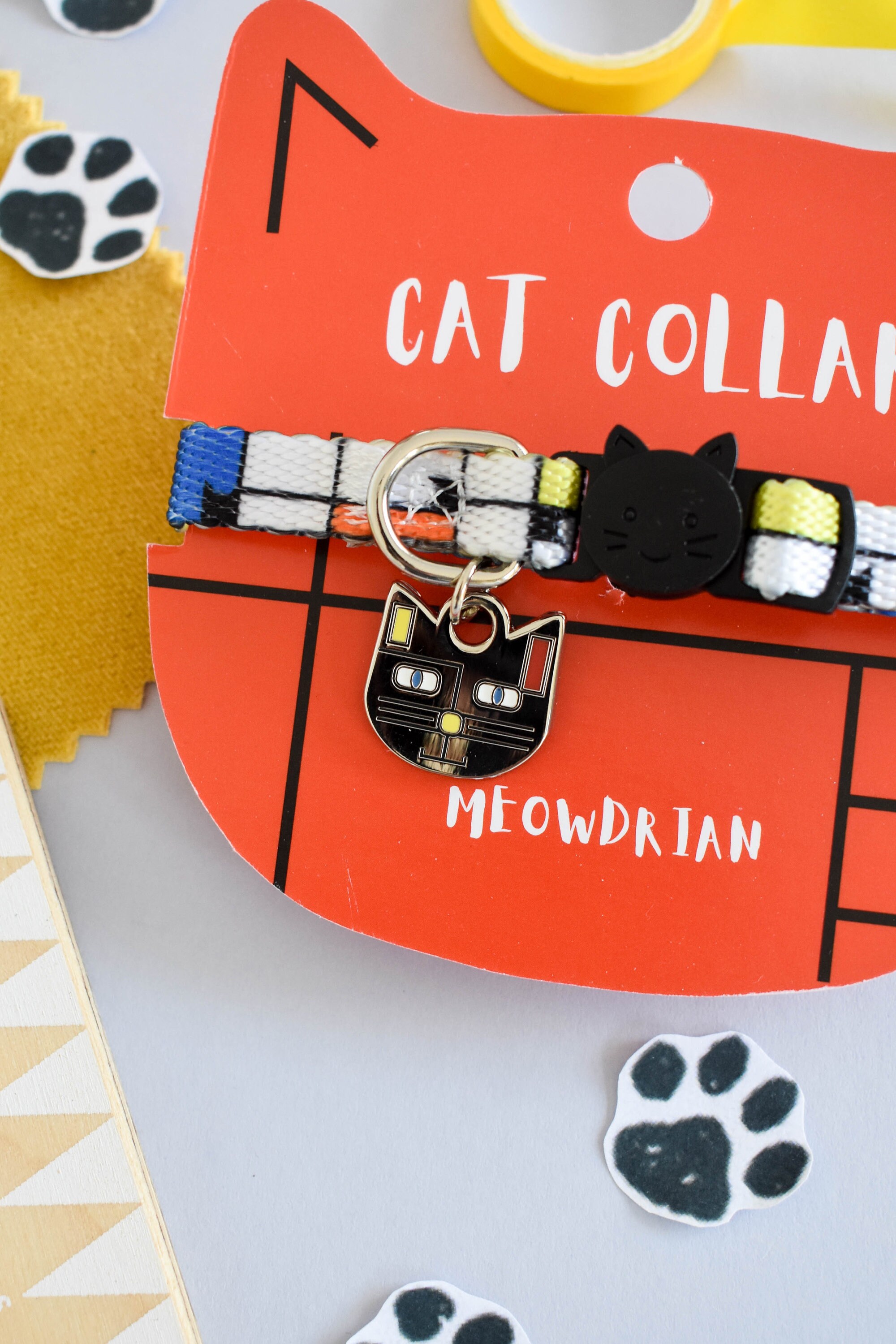 Meowdrian Artist Cat Collar | Etsy