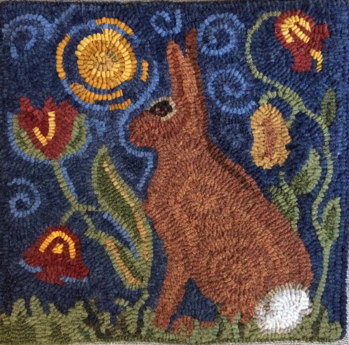 Original Rug Hooking Pattern Hand Drawn on Primitive Linen - Etsy