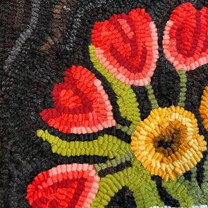 Spring Flowers Original Design Rug Hooking Home Decor - Etsy