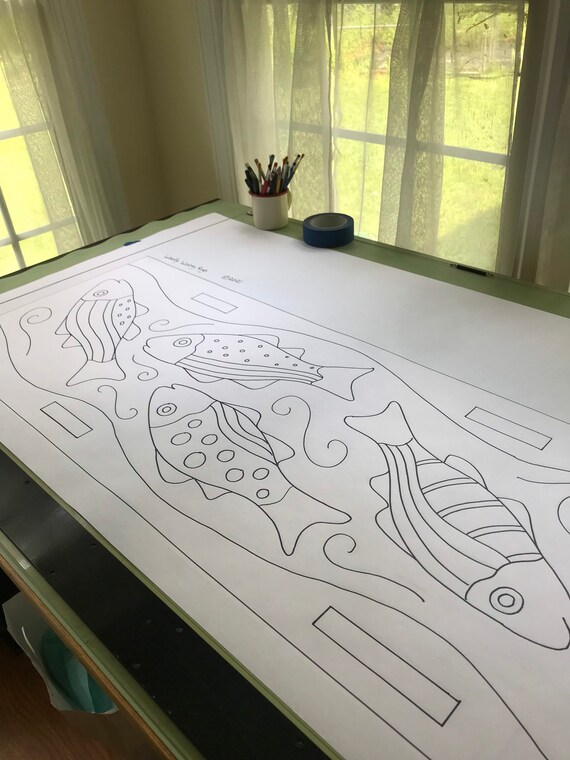 Floating Fish Paper Pattern - Etsy