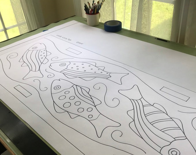 Floating Fish Paper Pattern - Etsy