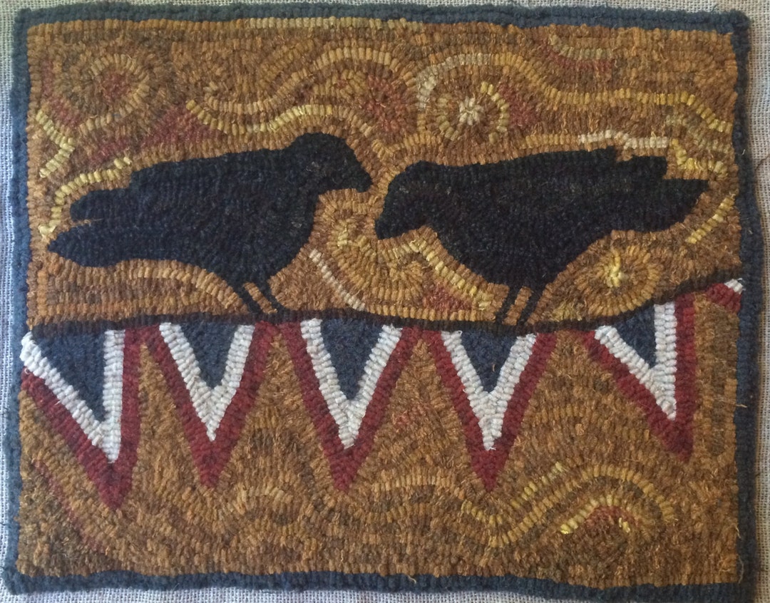 Rug Hooking Pattern - Crows - Patriotic- Primitive - Etsy