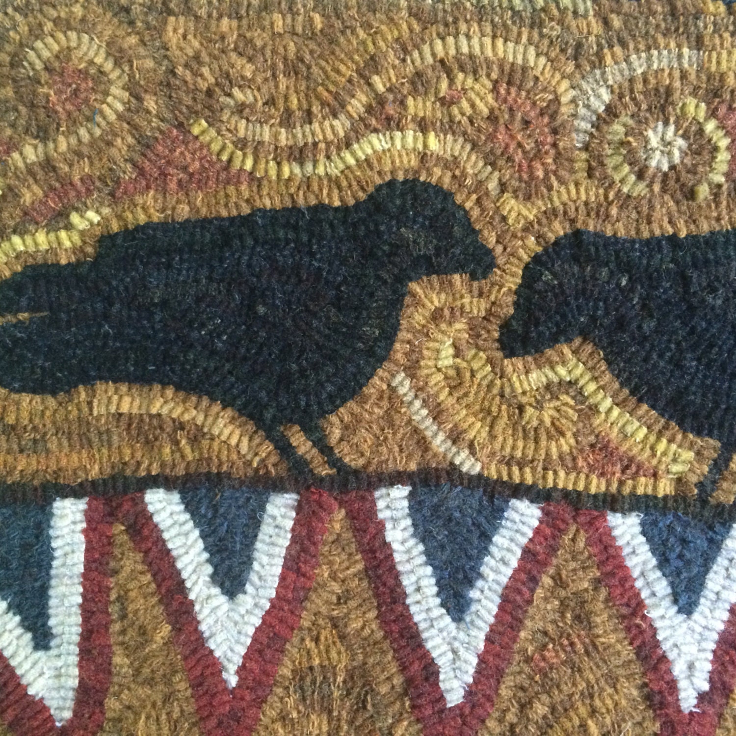 Rug Hooking Pattern - Crows - Patriotic- Primitive - Etsy