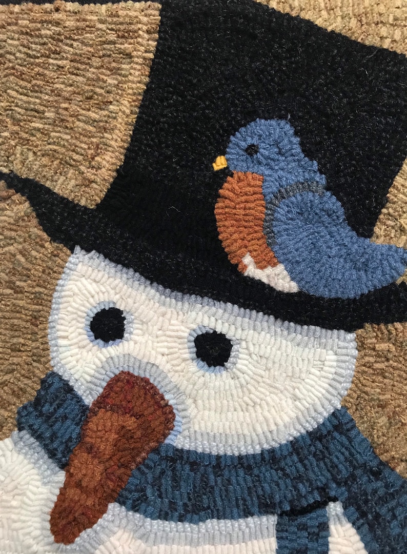 Rug Hooking Snowman Pattern - Etsy Canada