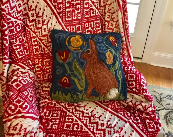 Original Rug Hooking Pattern Hand Drawn on Primitive Linen - Etsy