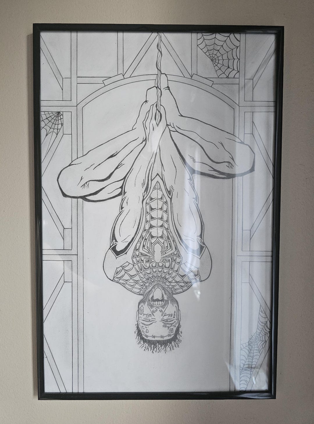 Spiderman Drawing Post Malone - Etsy
