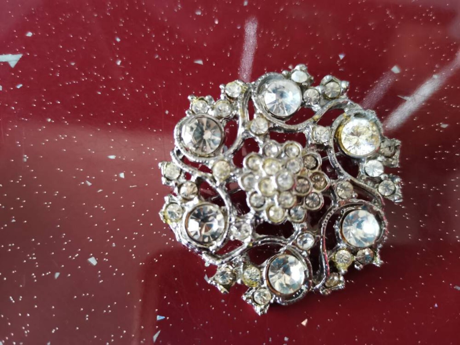 Beautiful Set of 3 Vintage Rhinestone Brooches. Domed Floral - Etsy
