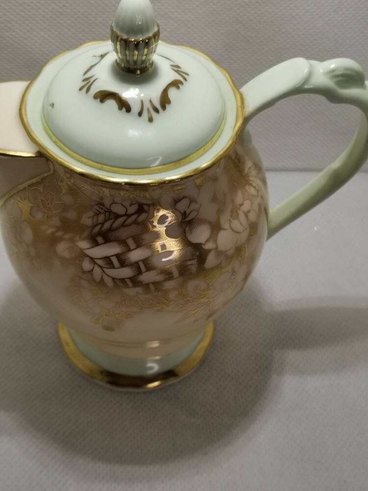 Wonderful Paragon fine bone China miniature teapot. Pale green | Etsy