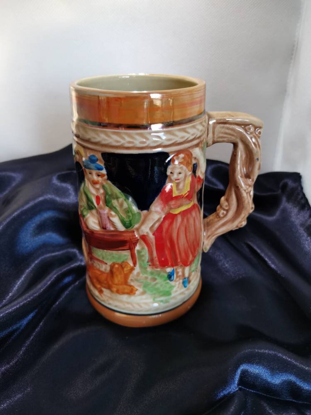 Vintage German One Pint Beer Stein. Lustre Edgings. Six Inches Tall. - Etsy