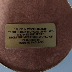 Two Delightful Miniature Portraits From Peter Bates. Alice in ...