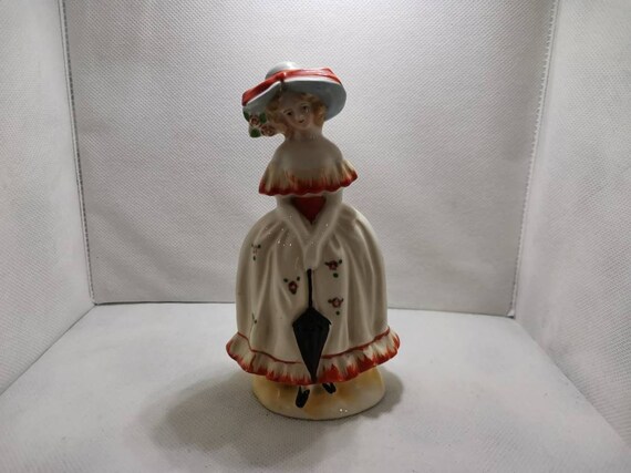 Vintage 1930s Art Deco Fairylite Porcelain Lady Figurine Made | Etsy