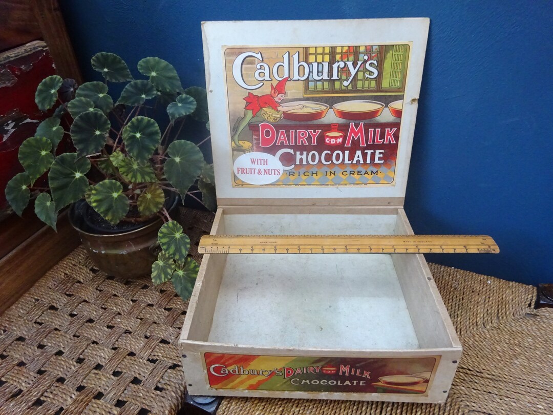 Vintage CADBURY'S CHOCOLATE Fruit & Nut Bar SHOP Display Box Vintage ...