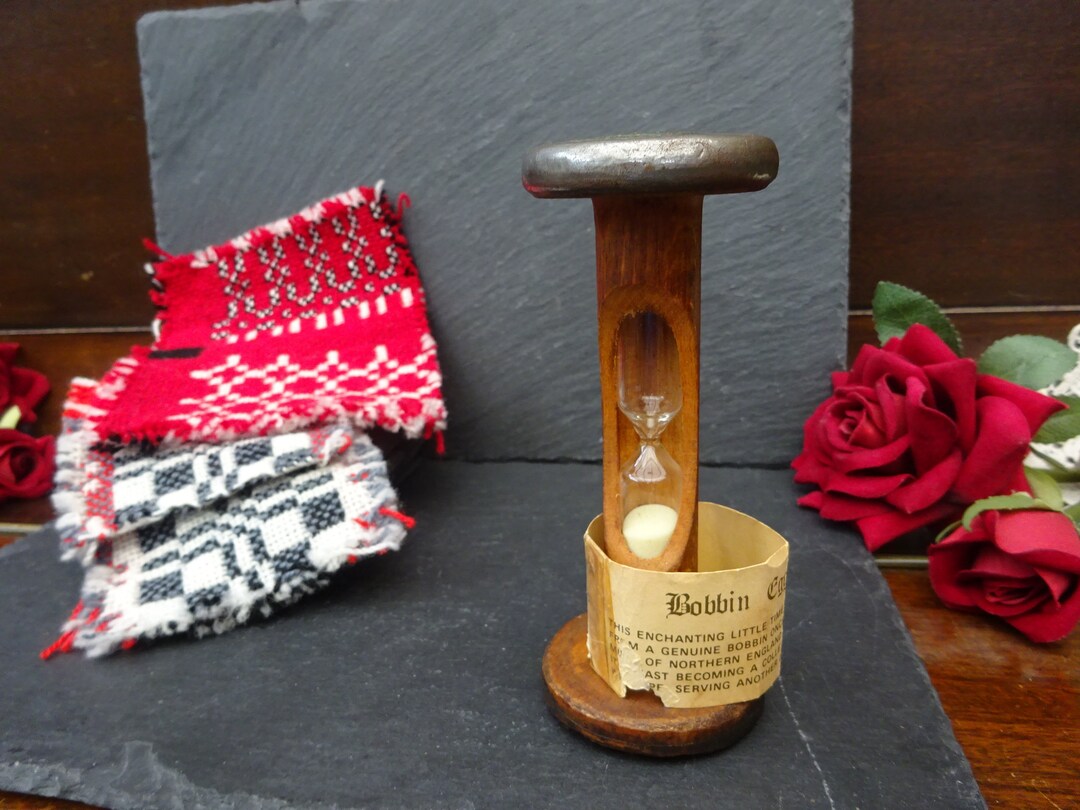 1950s Upcycled BOBBIN EGG TIMER, 3 Mins North England Mill Bobbin ...