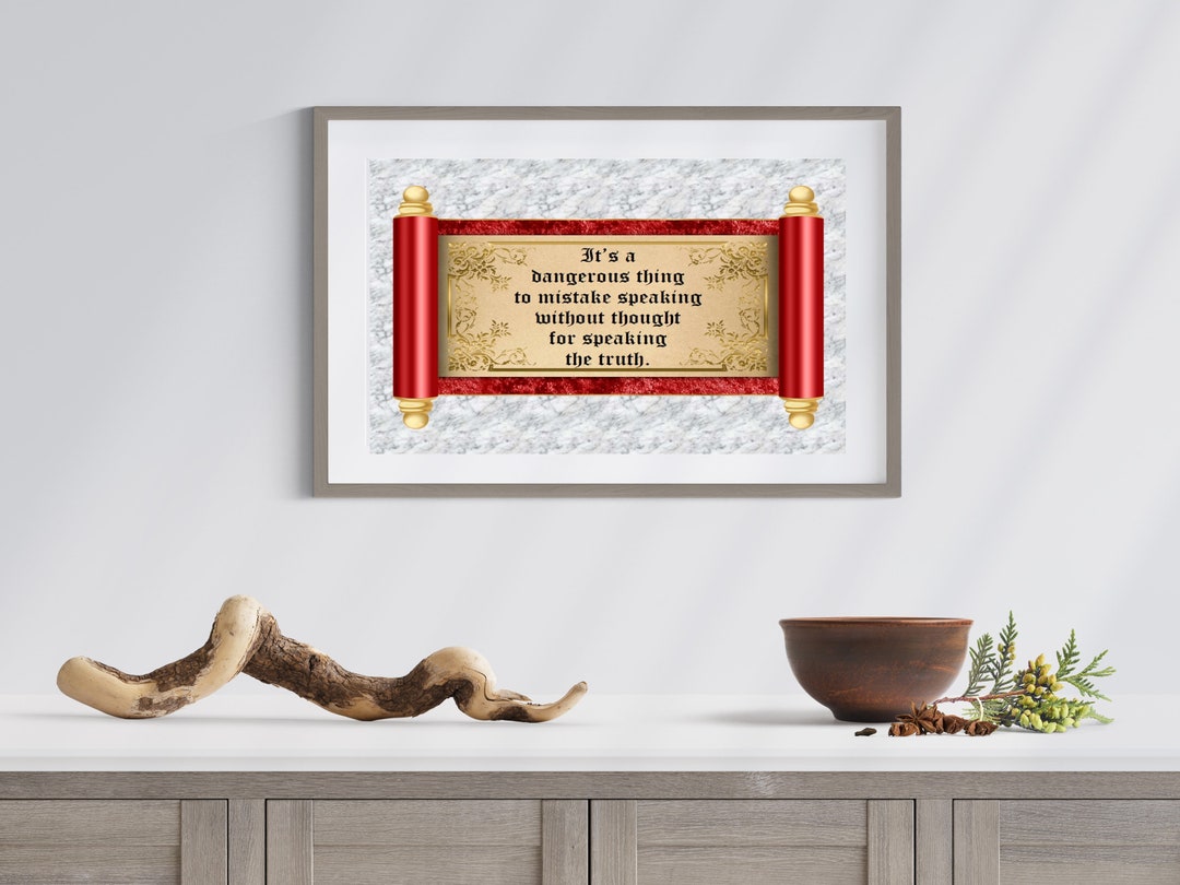 Speaking Without Thought Printable Picture - Etsy