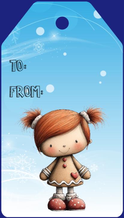 Whimsical Christmas Gift Tags – Holiday Present Labels, Festive ...