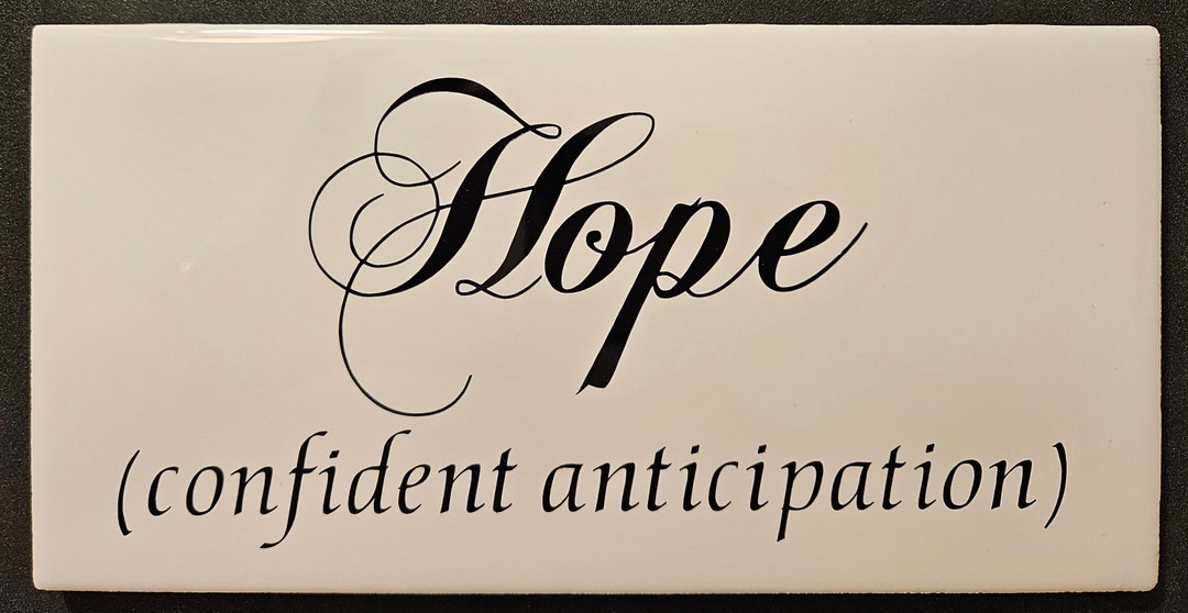 Hope (confident Anticipation) - Tile - Etsy