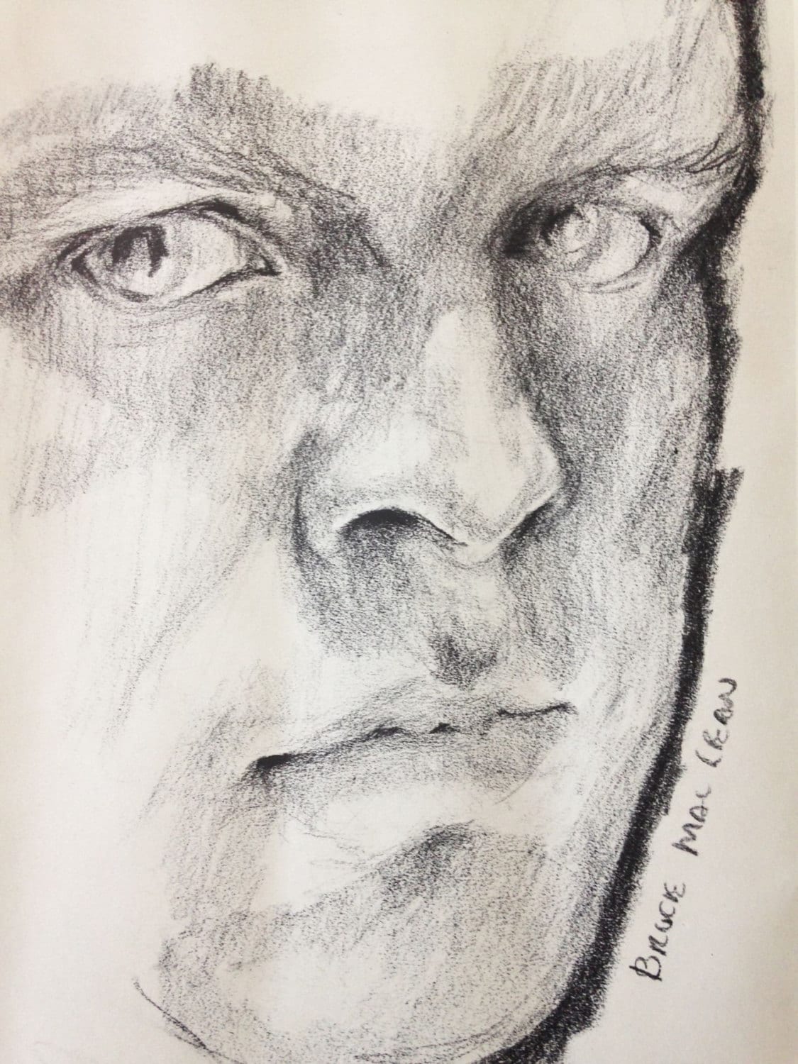 Bruce Mclean MacLean Rare Prints Drawing Portrait 1970s Sale | Etsy