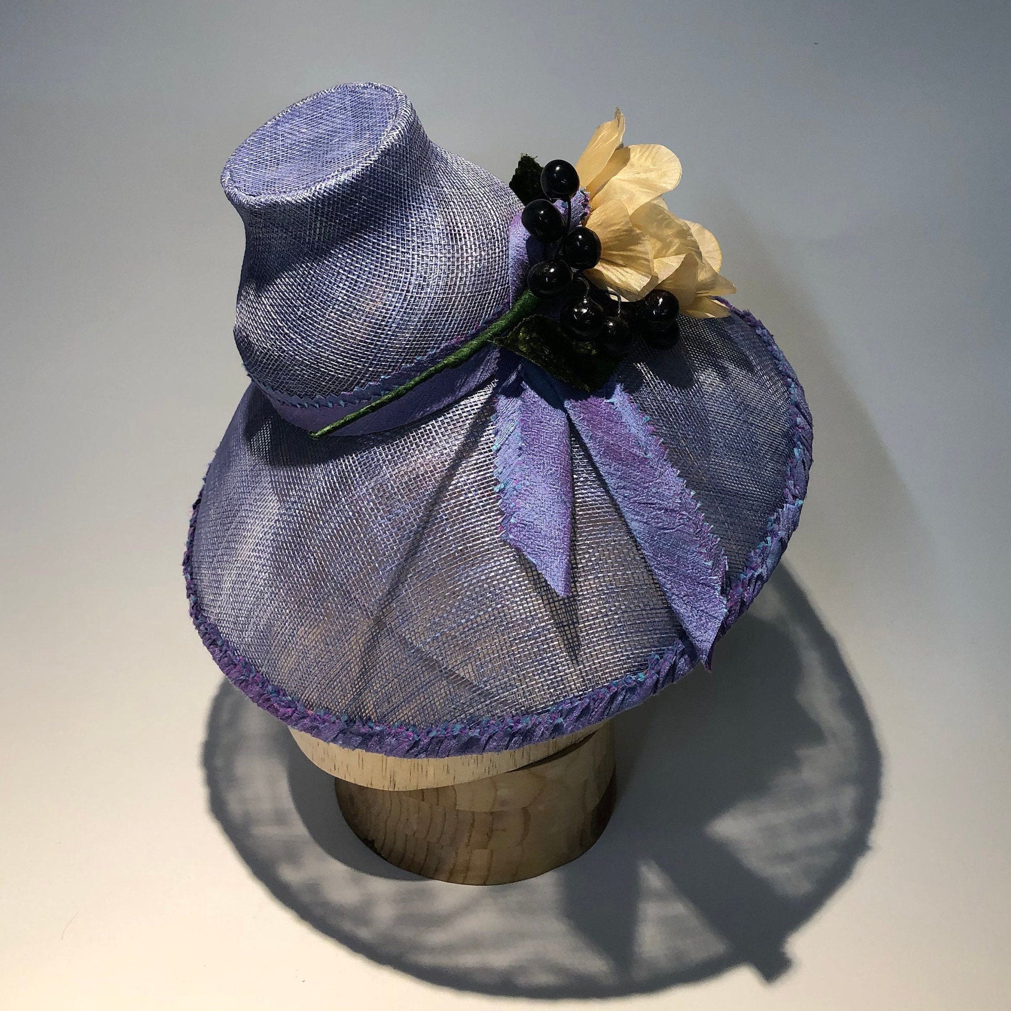 Behave Yourself Periwinkle Straw Ladies' Percher Hat - Etsy España