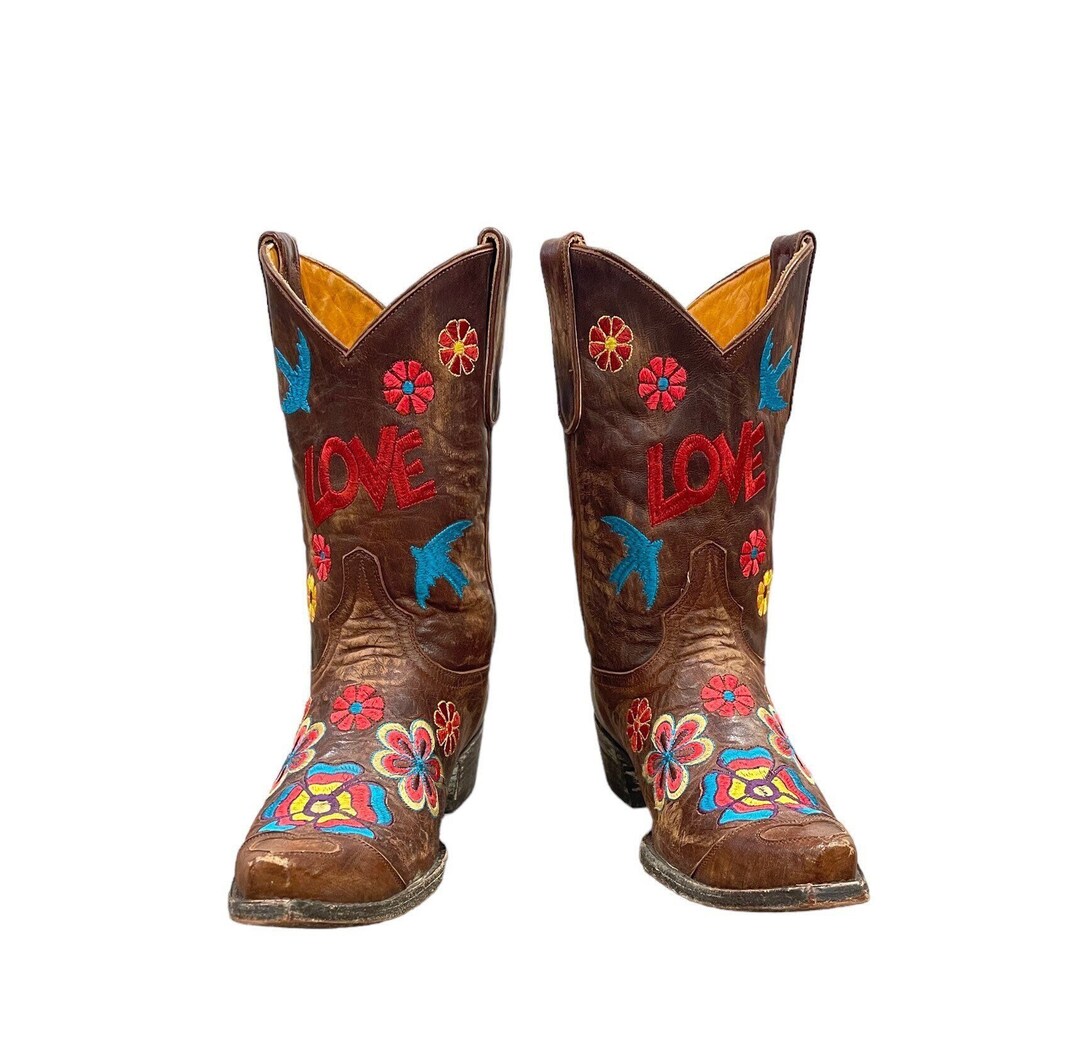 Size 9 B Old Gringo Womens Cowboy Western Boots Blue Bird - Etsy