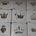 Airbrush Temporary Tattoo Stencil 144 Crowns & Diamonds | Etsy