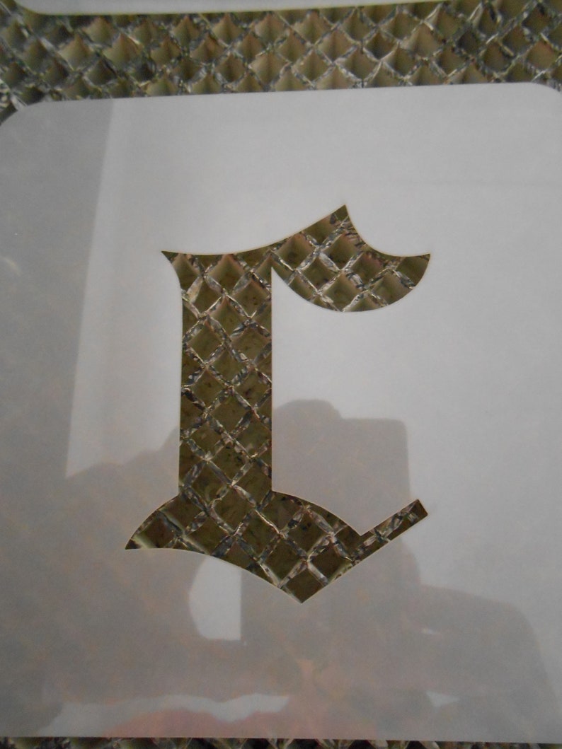 Old English Lowercase 3 Inch Stencil Set - Etsy
