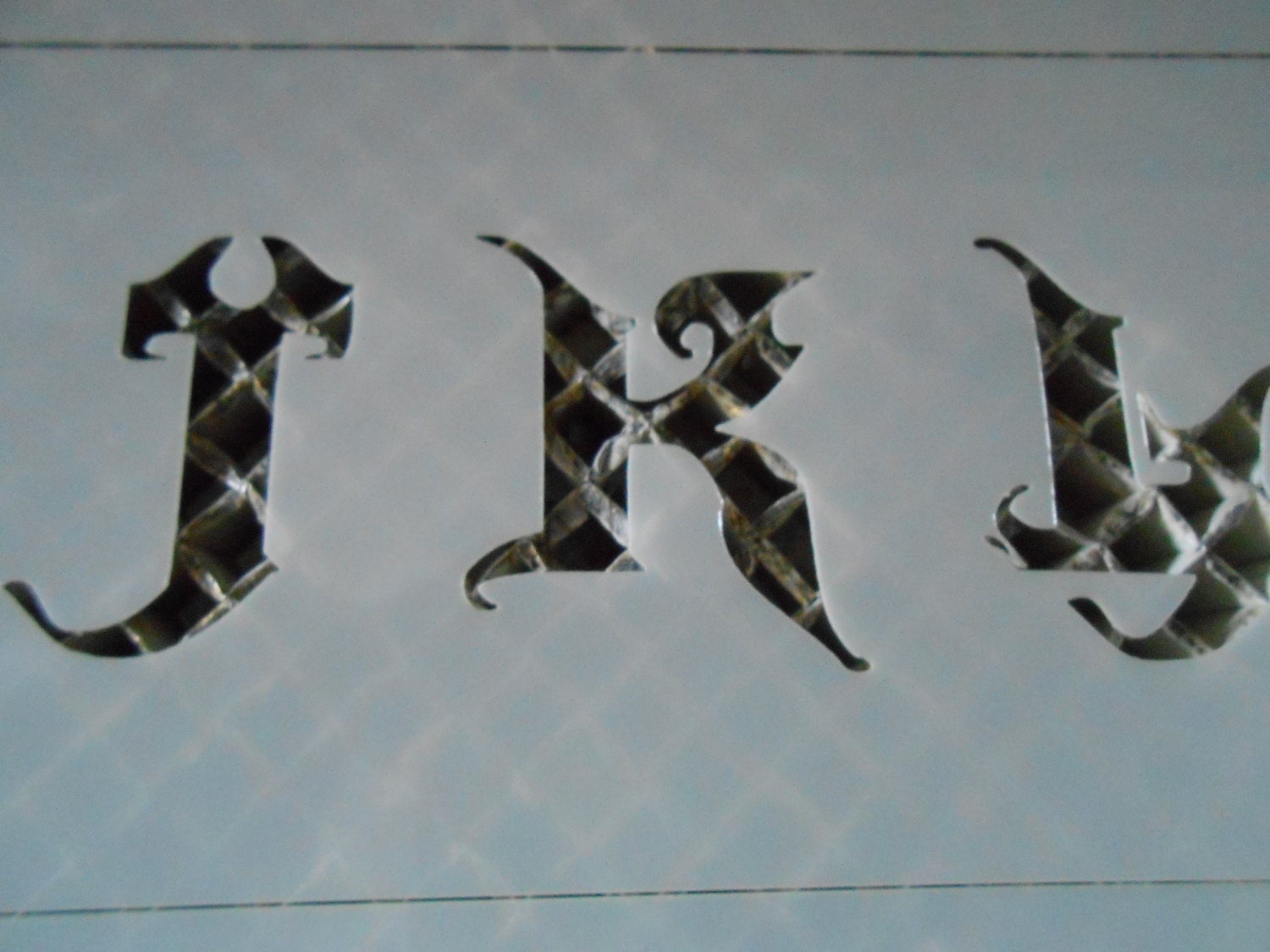 Haunted Letters Stencil Set 105 | Etsy