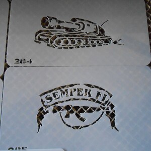 Military Tank Battleship Helicopter Stencil Set 56! - Etsy