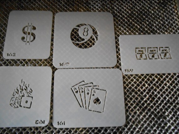 Vegas Designs Stencil Set 9 | Etsy