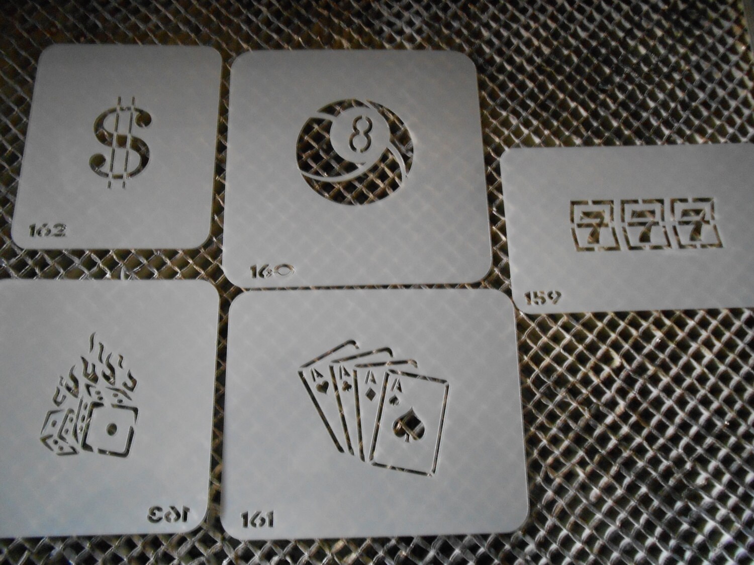 Vegas Designs Stencil Set 9 - Etsy