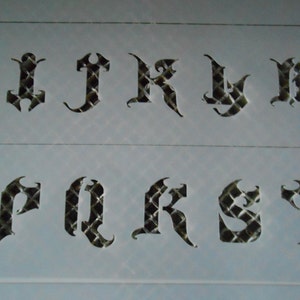 Haunted Letters Stencil Set 105! - Etsy