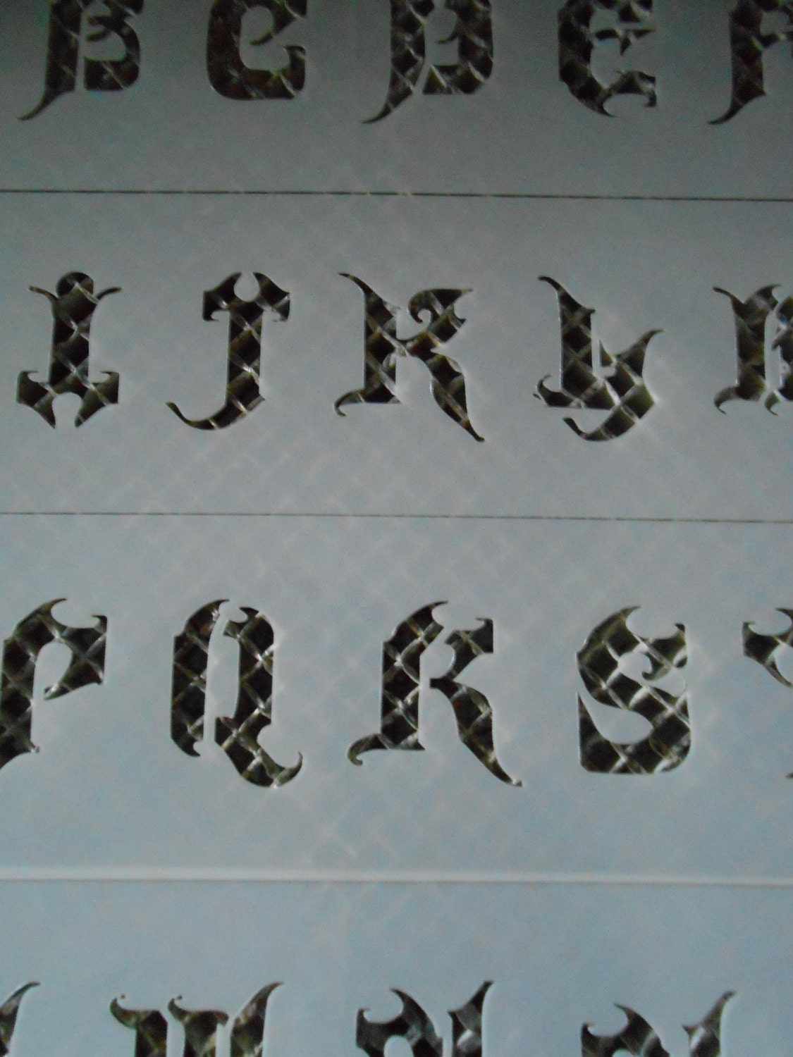 Haunted Letters Stencil Set 105 | Etsy