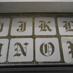 Old English 3 Inch Stencil Set! - Etsy