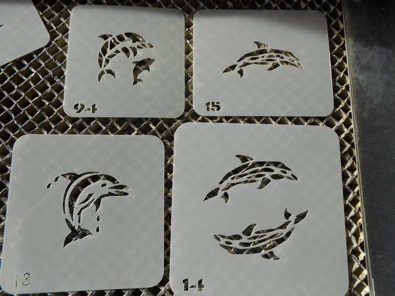 Dolphins Stencil Set 18 | Etsy