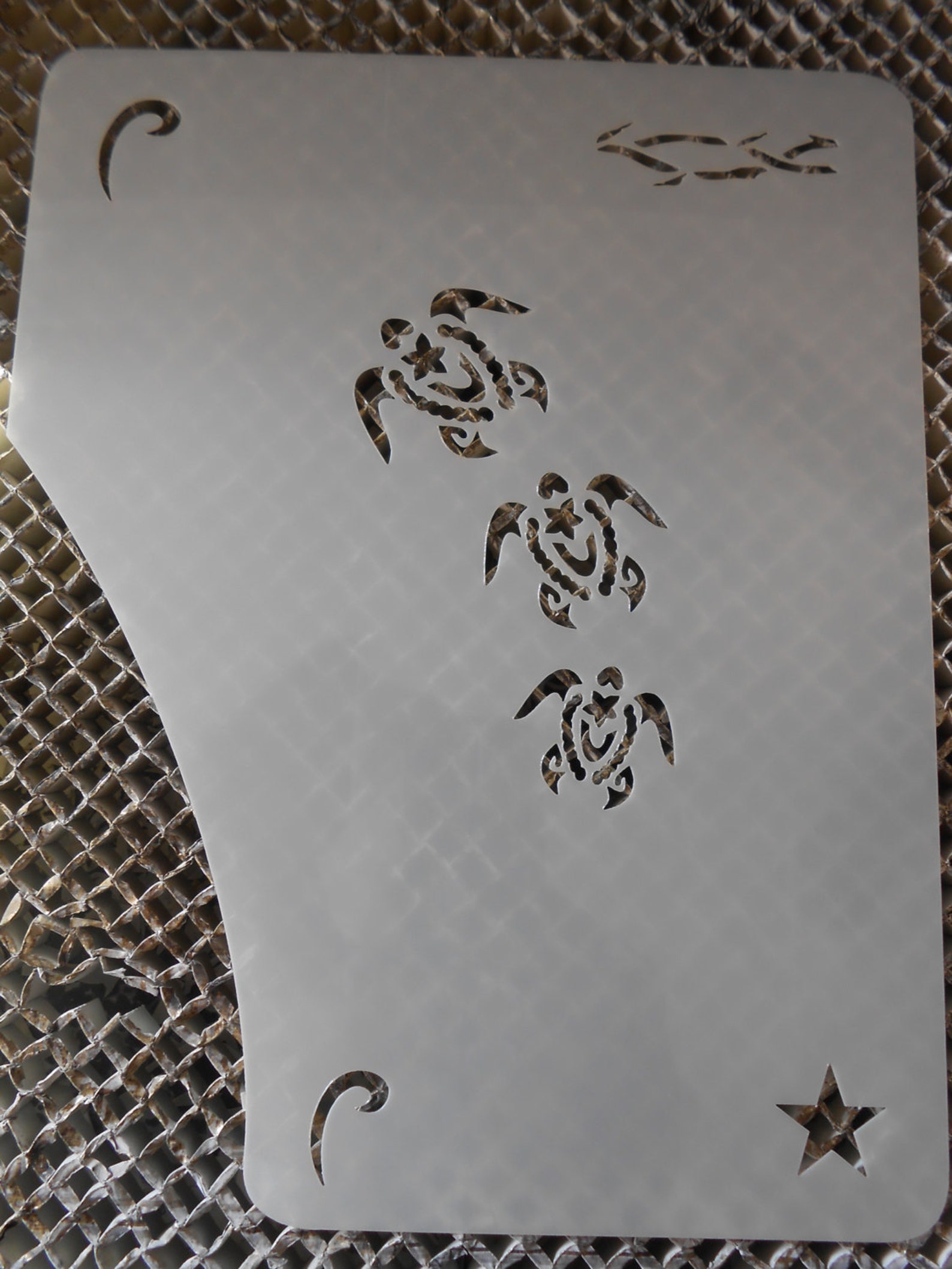 Airbrush Face Stencil Family of Turtles | Etsy