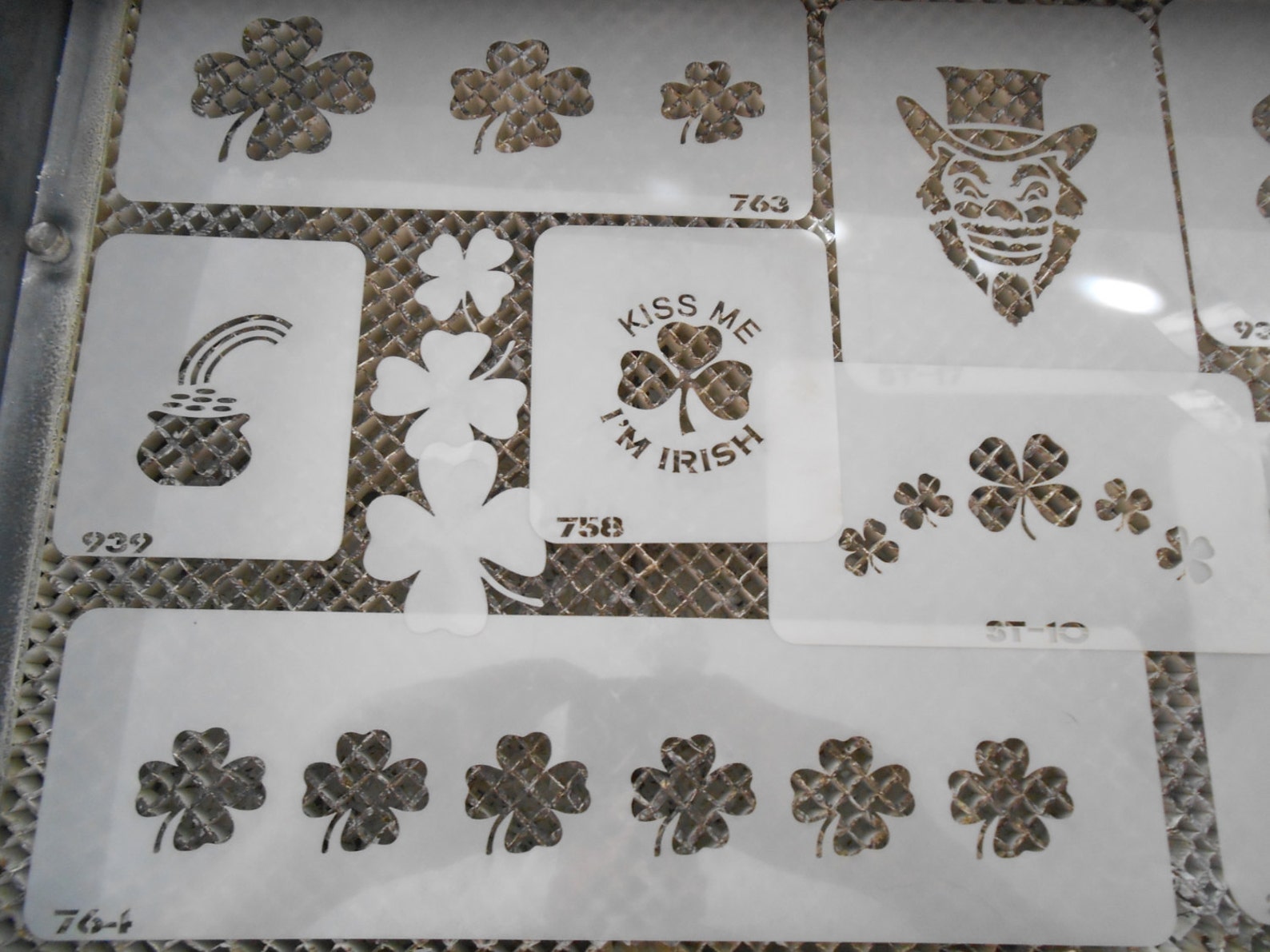 Temporary Airbrush Tattoo Stencil Set Saint Paddy's-irish - Etsy