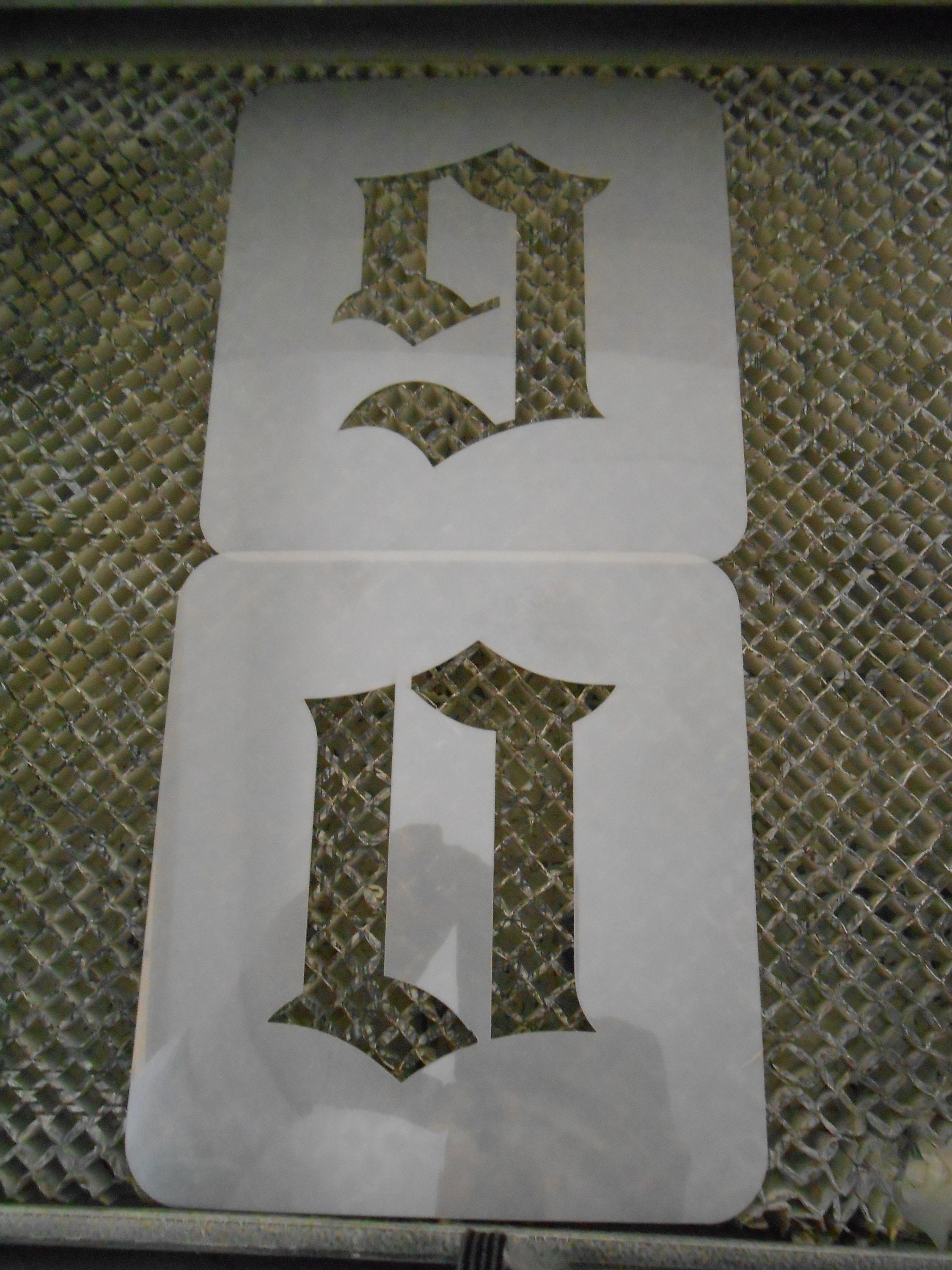 Old English Numbers Stencil Set of 4 Inch - Etsy