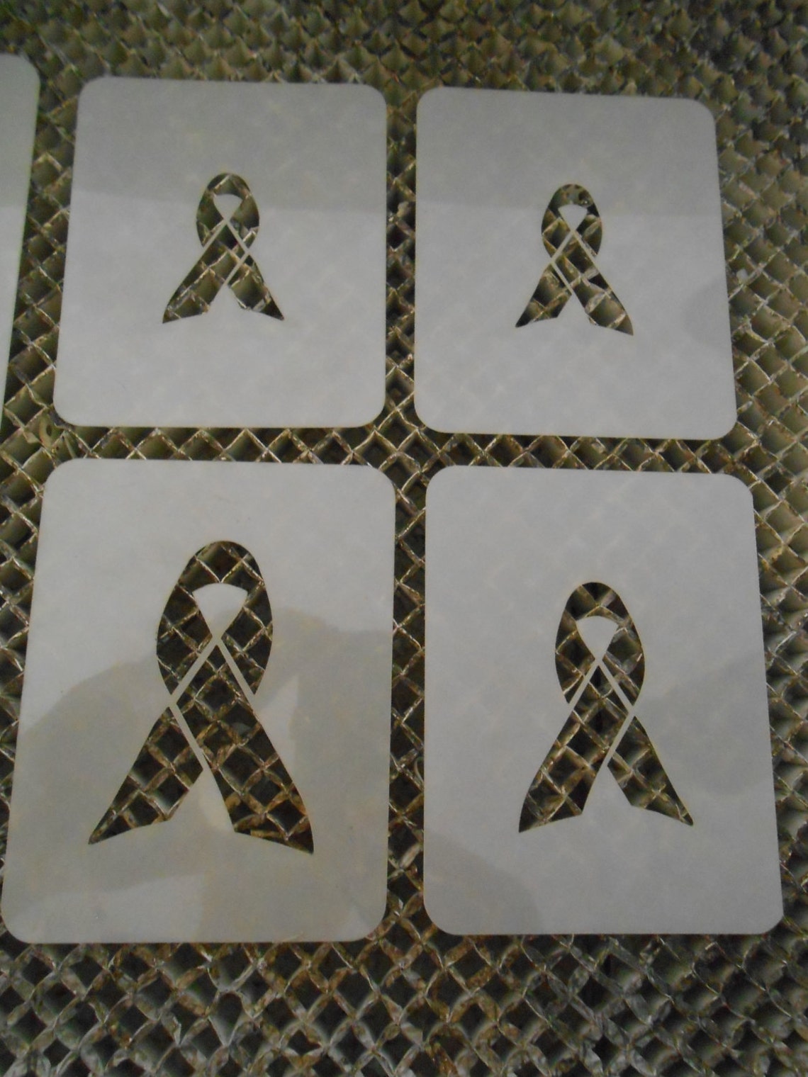 Temporary Airbrush Tattoo Stencil Cancer Ribbon Set | Etsy