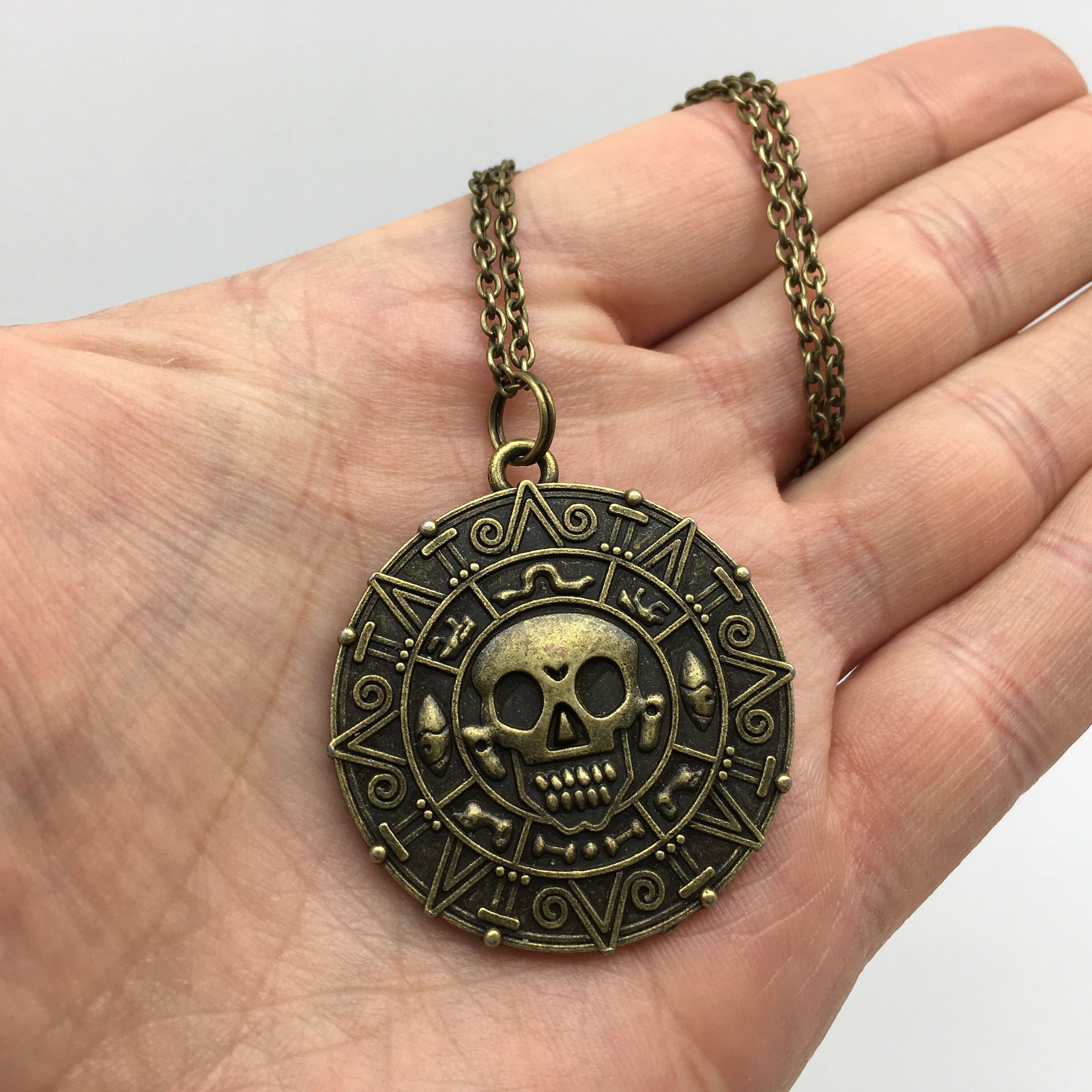 PIRATE MEDALLION Necklace Pirate Medallion Jewelry Pirate | Etsy