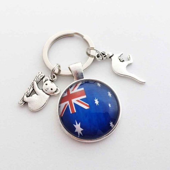 AUSTRALIA Keychain Australia Keyring Australia Gift Koala | Etsy