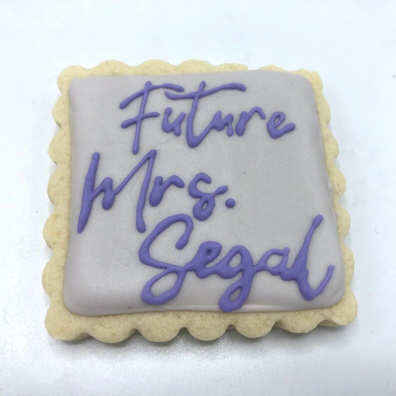 Custom Bridal Shower Cookies Future Mrs. Cookies Sunset - Etsy