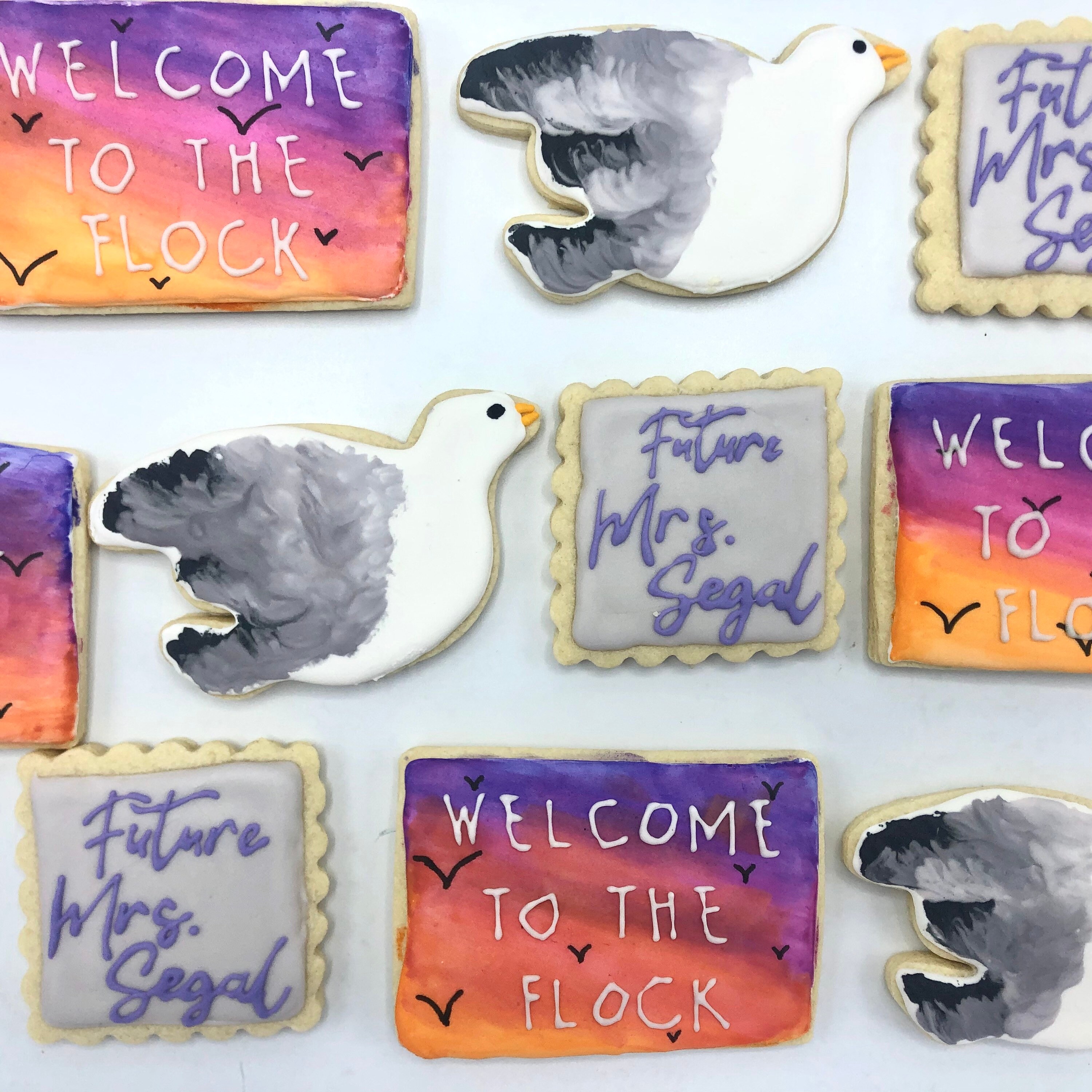 Custom Bridal Shower Cookies Future Mrs. Cookies Sunset | Etsy