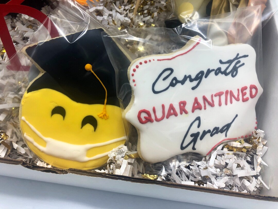 Quarantine Graduation in a Box | Quarantine Graduation Cookies ...