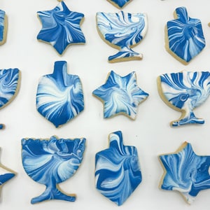 Dreidel Cookies | Menora Cookies | Hanukkah Cookies | Chanukah Cookies ...