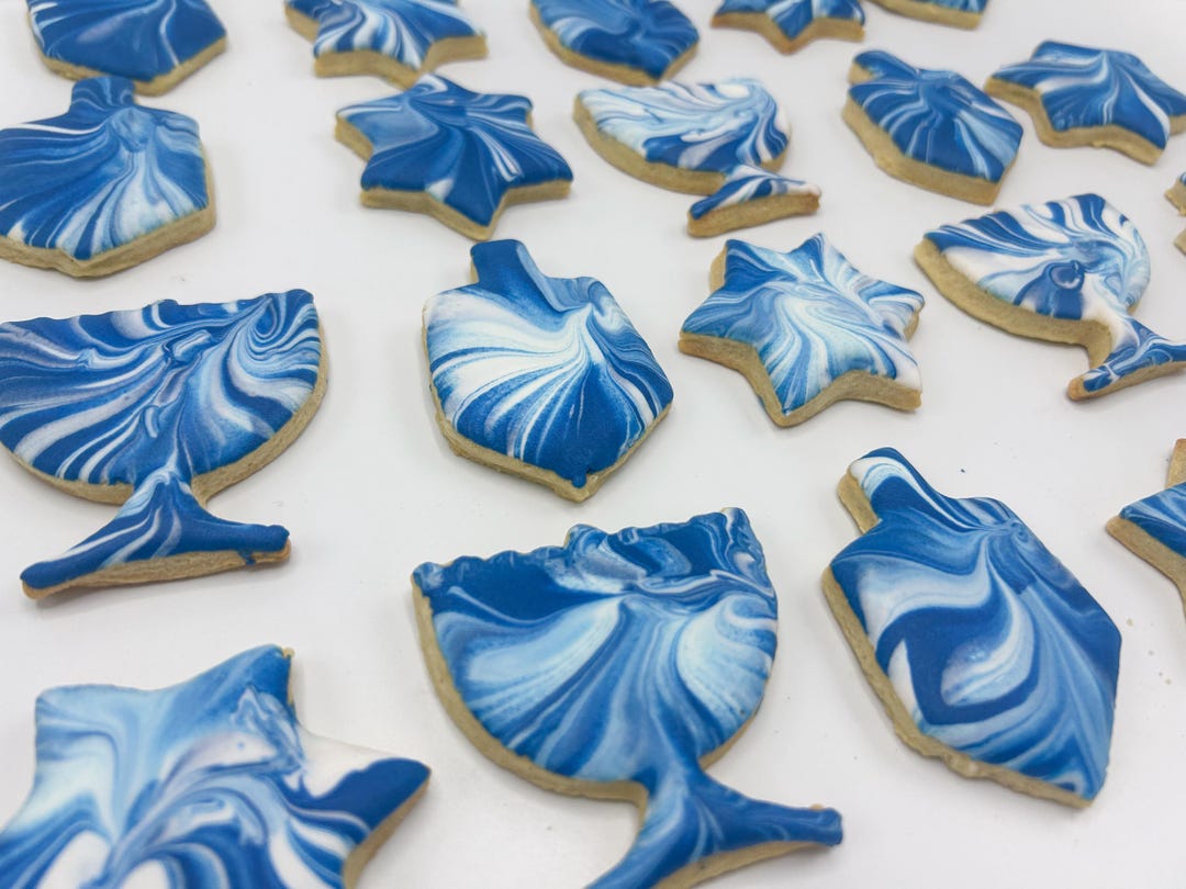 Dreidel Cookies | Menora Cookies | Hanukkah Cookies | Chanukah Cookies ...