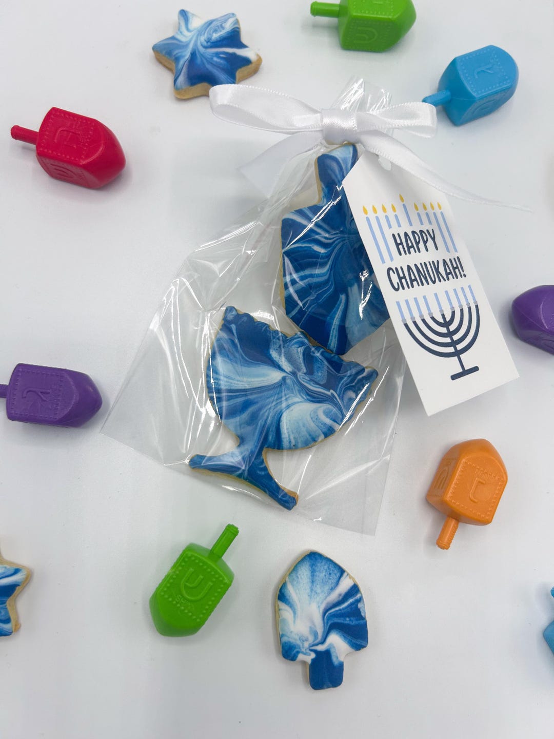 Dreidel Cookies | Menora Cookies | Hanukkah Cookies | Chanukah Cookies ...