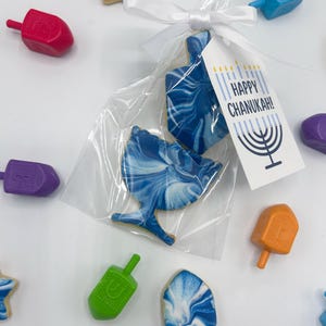 Dreidel Cookies | Menora Cookies | Hanukkah Cookies | Chanukah Cookies ...