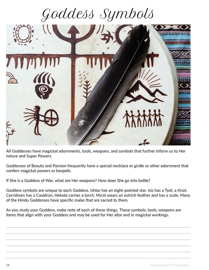 Writing the Goddess Wisdom Workbook & Journal - Etsy