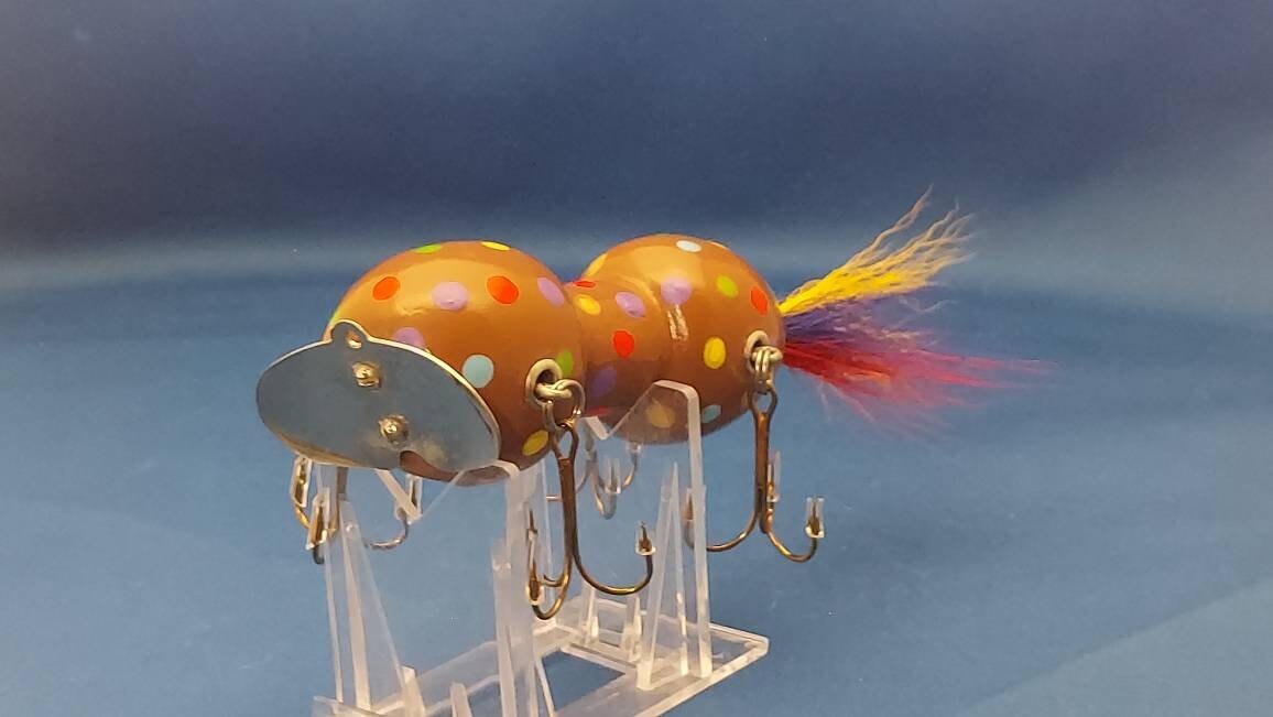 Unique Hand Crafted Wooden Fishing Lure/ Unusual Vintage Style Design ...