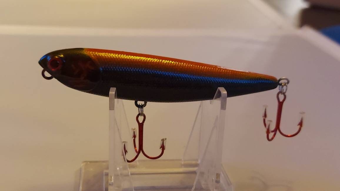 4 Top Water Patty Fishing Lure With Rattles. Unique One of a Kind. - Etsy